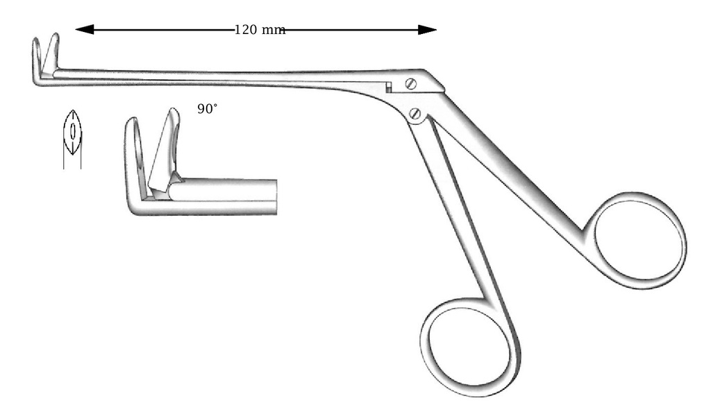 Pinza nasal Weil-Blakesley, ángulo de 90°, figura 1 | Surgicalmed.es